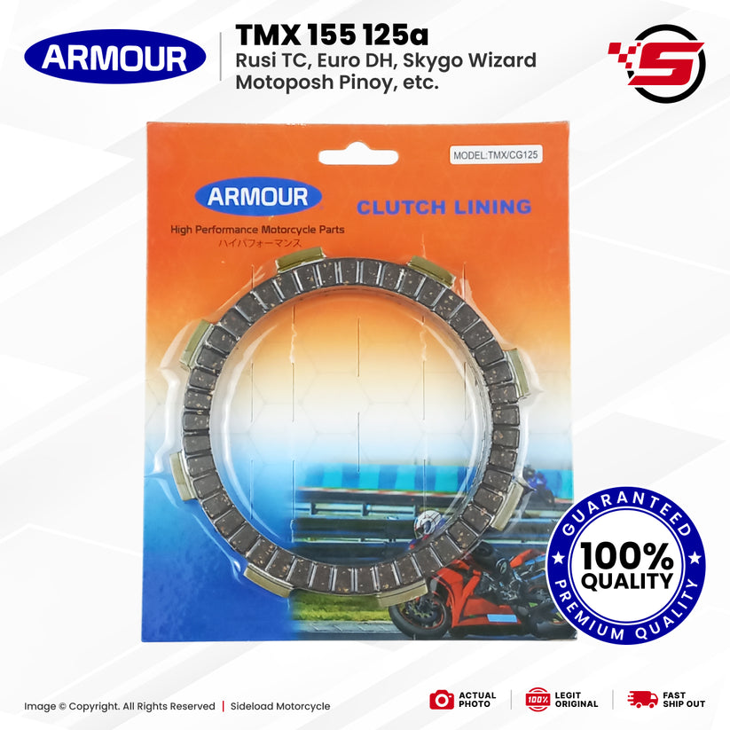 Clutch Lining (5pcs) - TMX, Rusi TC, Skygo, Euro, Etc. - Armour (Quali ...