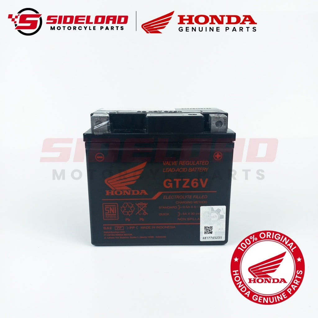 Battery (GTZ6V) (GS YUASA) - Click 125i - Honda Genuine (31500-KZR-602 ...