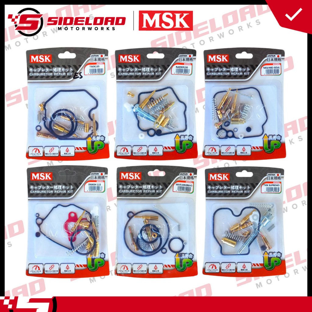 MSK Carburetor Repair Kit (High Quality) - TMX, Supremo, Wave, Raider ...