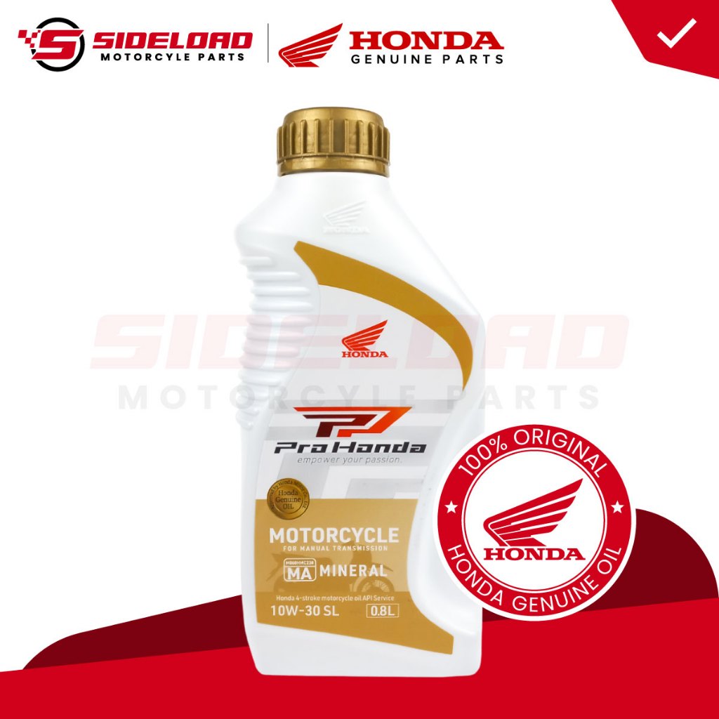 Engine Oil 4T SL 10W30 MA - Gold (800ml & 1L) - Honda Genuine ...