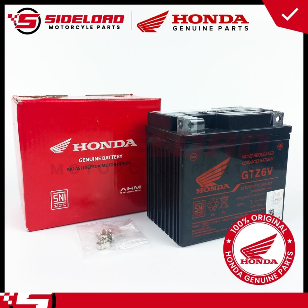 Battery (GTZ6V) (GS YUASA) - Click 125i - Honda Genuine (31500-KZR-602 ...