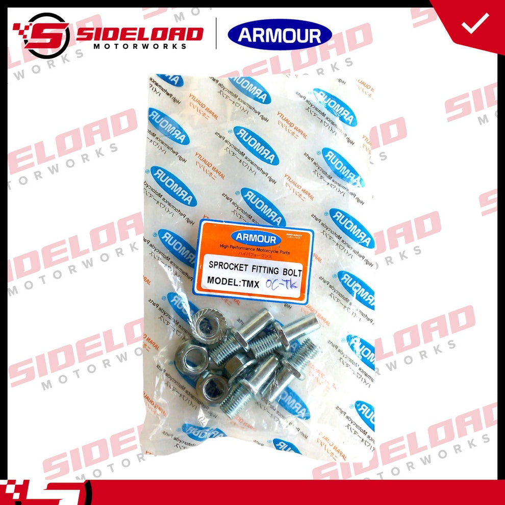 Sprocket Fitting Bolt & Nut - Steel - TMX 155 - Armour – Sideload ...