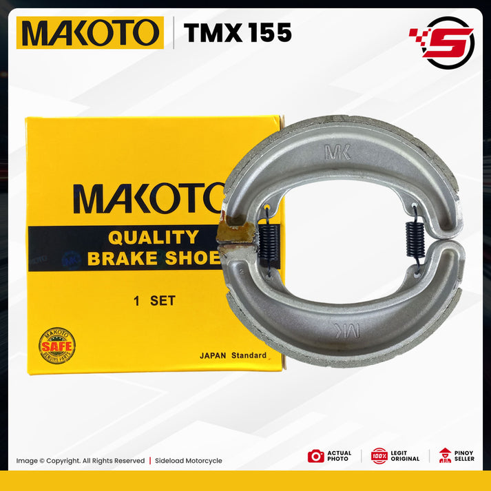 Brake Shoe - Front - TMX 155 - Makoto – Sideload Motorcycle