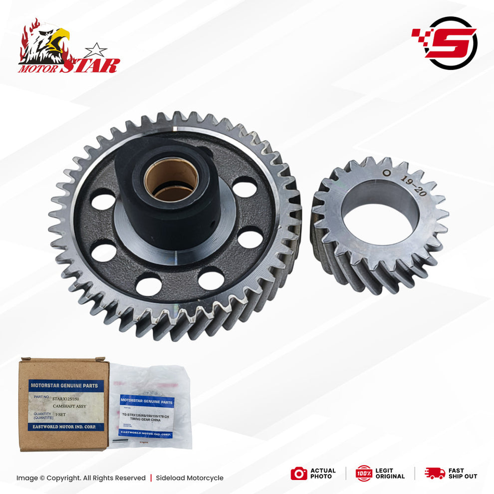 Timing Gear Assembly - StarX 125 150, TMX155, Rusi TC - Motorstar ...