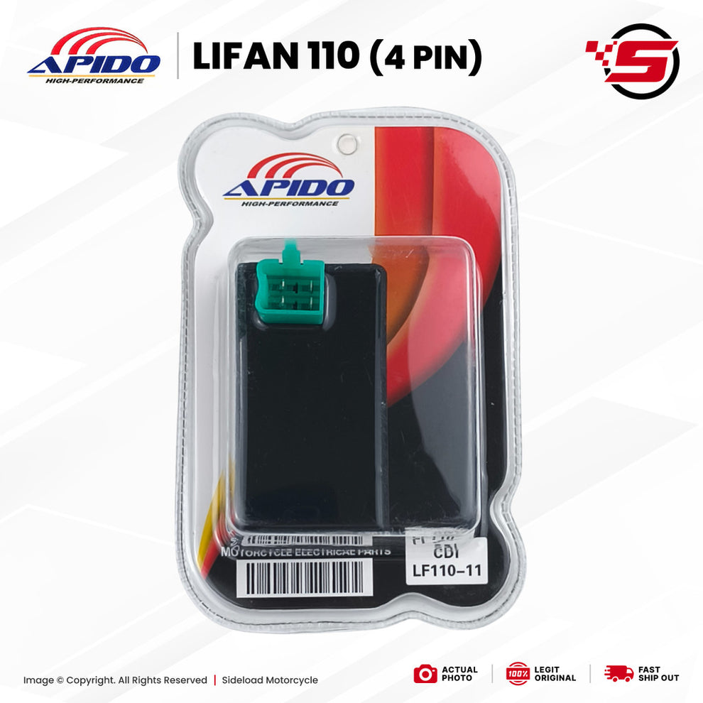 CDI Unit (4 Pin) - Lifan 110 - Apido – Sideload Motorcycle
