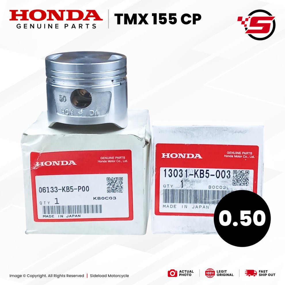 Piston Kit (0.50) - TMX 155 CP - Honda Genuine (06133-KB5-P00 ...